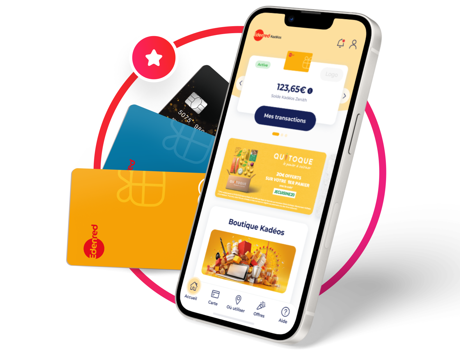 Chèques cadeaux, cartes cadeaux et boutique en ligne Kadéos - Edenred